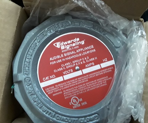 NEW IN BOX EDWARDS ADAPTABUZZER B-KM-8140-N5 EXPLOSIONPROOF 120 VAC | eBay