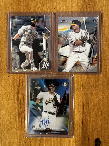 Seth Brown 2020 Topps Finest Blue Rookie Auto /150 Lot Oakland ...