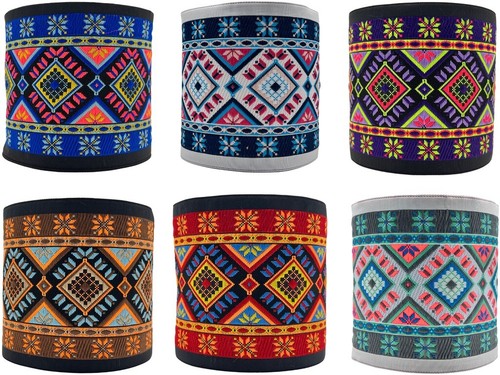 ~1yds EMBROIDERED RIBBON TRIM* 3.93Inch Aztec-Ethnic | eBay