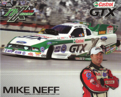 2011 Mike Neff Castrol Ford Mustang Funny Car NHRA postcard | eBay