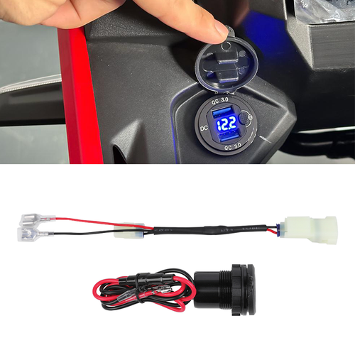 3.0 Quick Charger Dual USB Auxiliary Connector Socket For HONDA CB500X ...