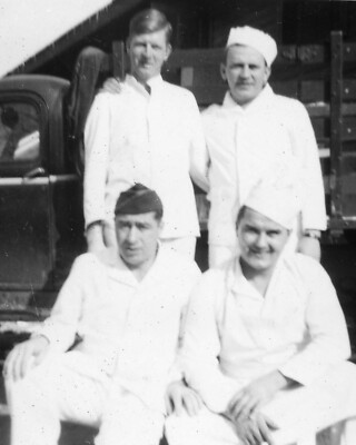 ORIGINAL VINTAGE PHOTO: Military Man Male Chefs Cooks Uniform 40's 40s ...