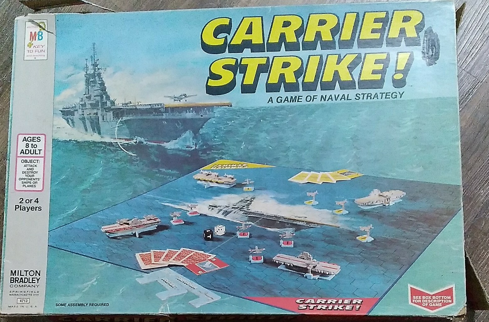 VINTAGE 1977 CARRIER STRIKE GAME OF NAVAL STRATEGY - RARE BATTLE NAVY ...