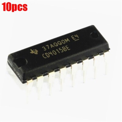10Pcs CD4015 CD4015BE Dip 16 Cmos Dual 4-Stage Static Shift Register lg ...