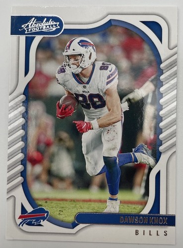 DAWSON KNOX 2022 Panini Absolute Football BASE CARD #26 Buffalo Bills ...