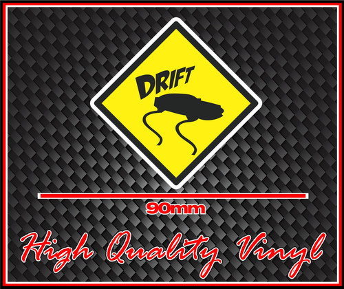 DRIFT SIGN JDM SIDEWAYS CAR BUMPER STICKER QUALITY PRINTED VINYL FOR ...