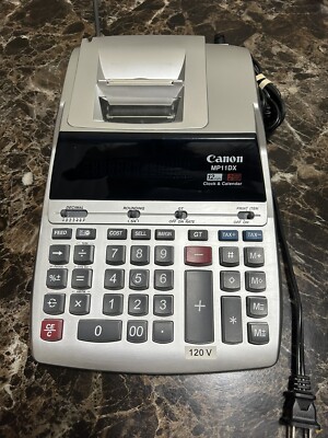 Canon MP11DX-2 Printing Calculator Black/Red Print | eBay