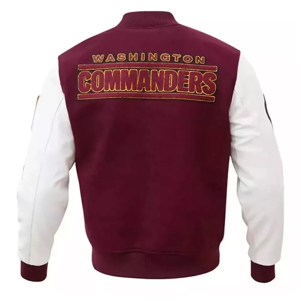 Bomber Washington Commanders Letterman Vintage Varsity Jacket Men Wool ...