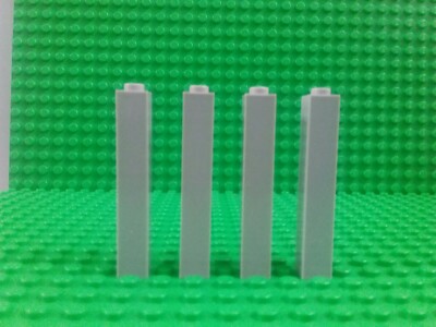 *NEW* Lego Grey Pillars Tall Columns 1x6x1 Stud Posts Houses Towers - 4 ...