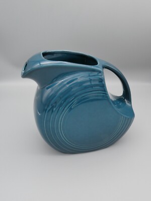 Retired Juniper Teal Fiesta Disk Pitcher Fiestaware 64oz Green/Blue ...