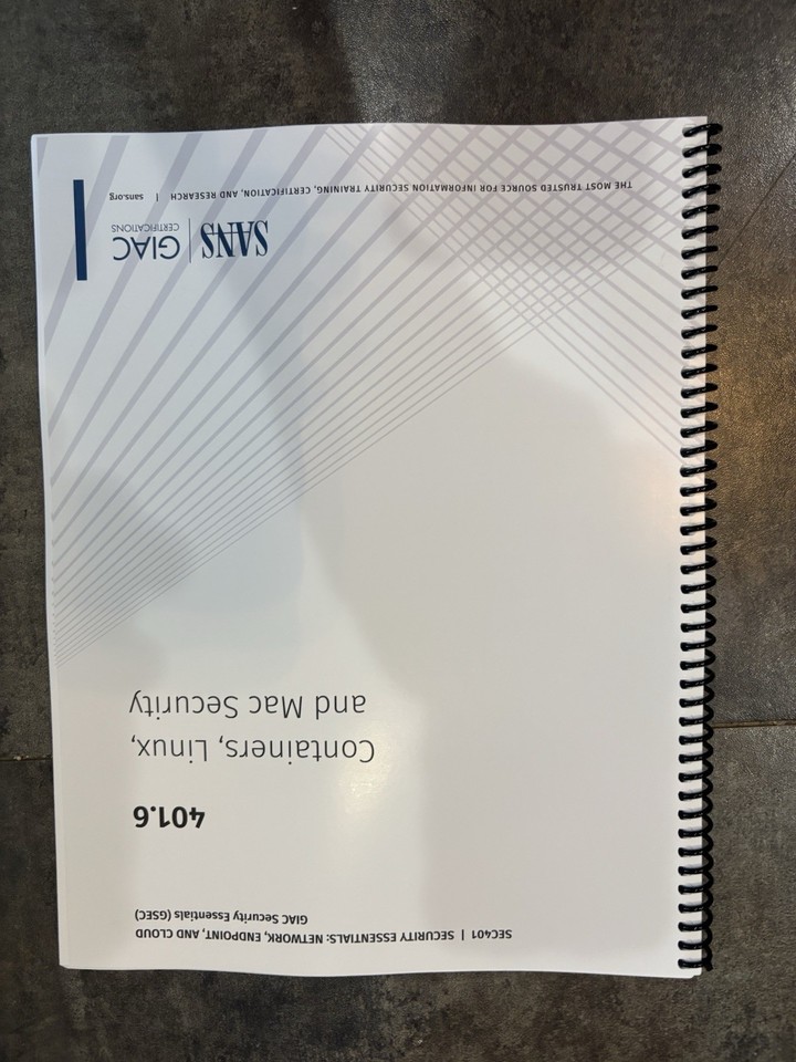 GIAC Security Essentials GSEC SEC401 | eBay