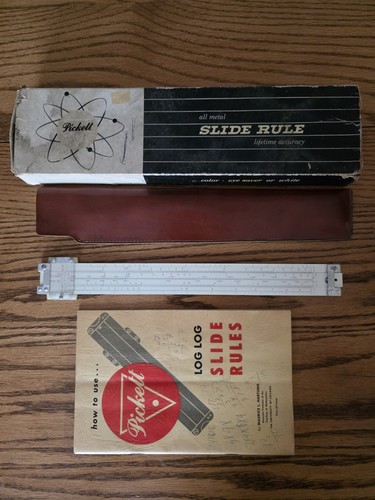 Pickett Trig Slide Rule with Sheath & Directions Vintage Model N 902 T ...