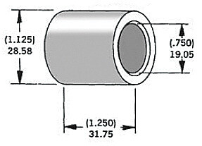 HardDrive - 339290 - AXLE SPACER ZINC 40910-84A 3/4"X1.25" | eBay
