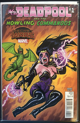 MRS. DEADPOOL AND THE HOWLING COMMANDOS #1 ADAM WARREN VARIANT COVER ...
