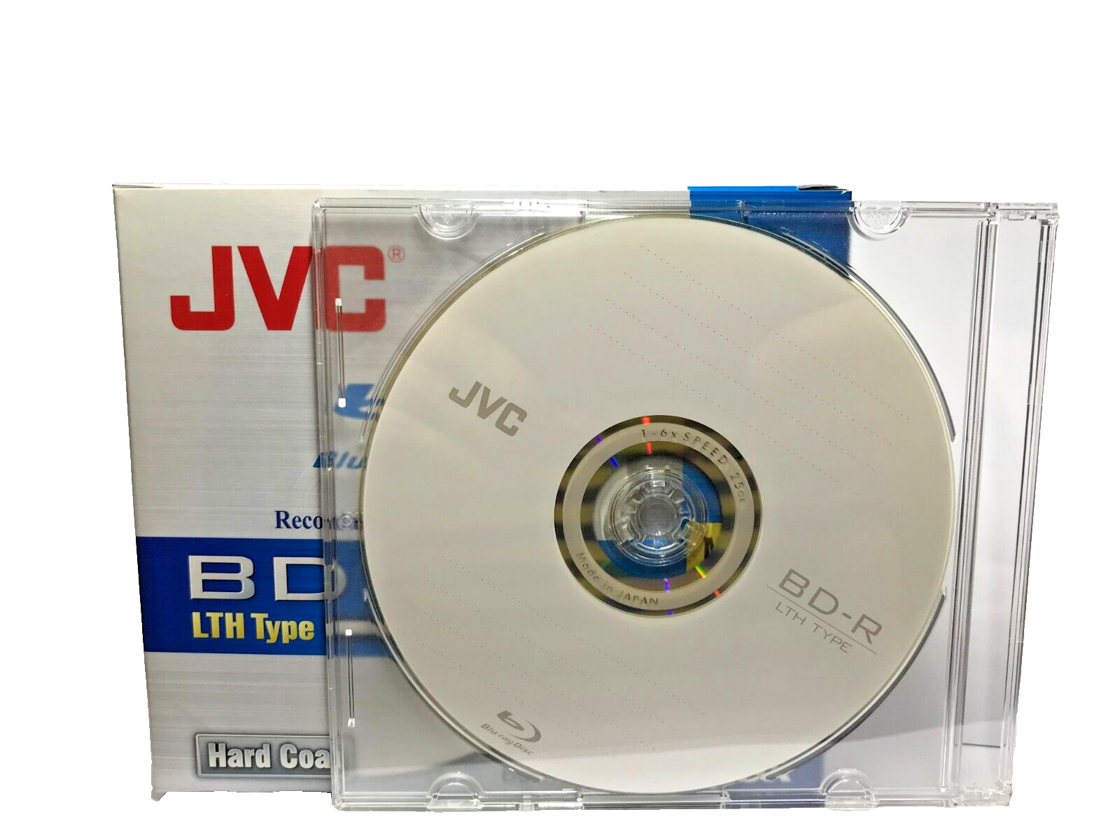 5 JVC TAIYO YUDEN BLU RAY BD-R HARD COAT LTH 25GB 6X JAPAN MADE Slim ...