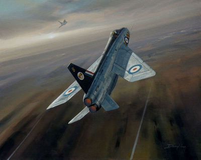 English Electric Lightning 74 Squadron Aviation Art Painting Print ...