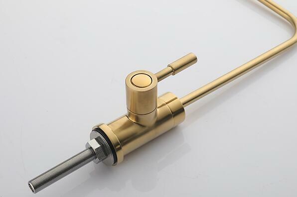 Water Filter kitchen Faucet Cold Water Tap Brushed Gold Pure Water ...