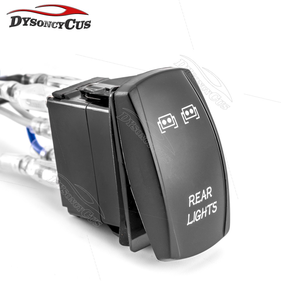 LED REAR LIGHT Switch 2 LEAD Wire Harness Pulse Busbar For Polaris RZR ...