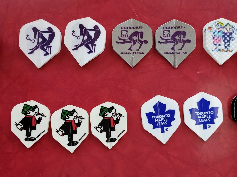 Huge Misc. Lot of 82 Dart Flights (37) & Dart Tips (45) | eBay