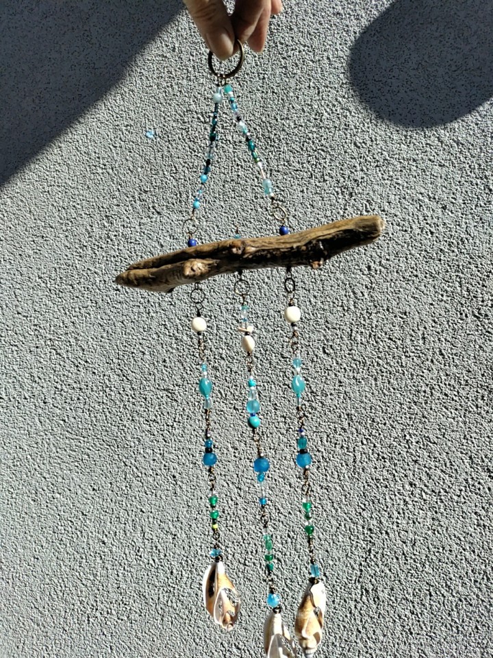 Beach Mobile Porch Colorful Sun Catcher Hostess Gift Indoor Outdoor ...