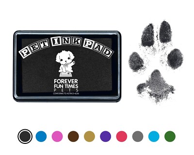 Pet Paw Print Kit - Paw Print Pad - Non Toxic Ink Pad for Pets - Cats ...
