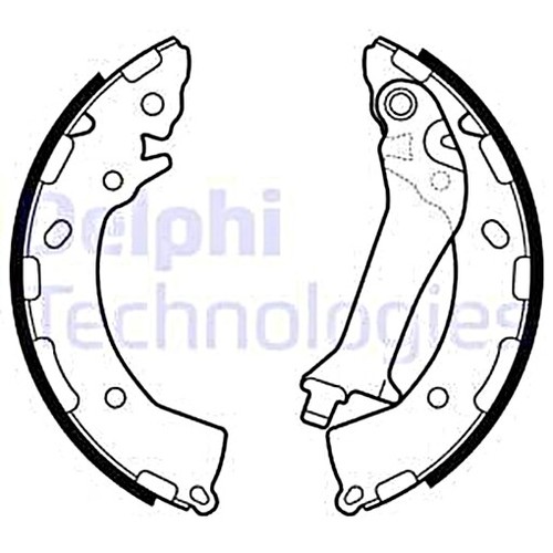 DELPHI Brake Shoe Set For KIA HYUNDAI Rio IV Solaris 58350-H8A00 | eBay