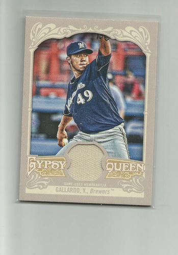 2012 TOPPS GYPSY QUEEN RELICS #YG YOVANI GALLARDO | eBay