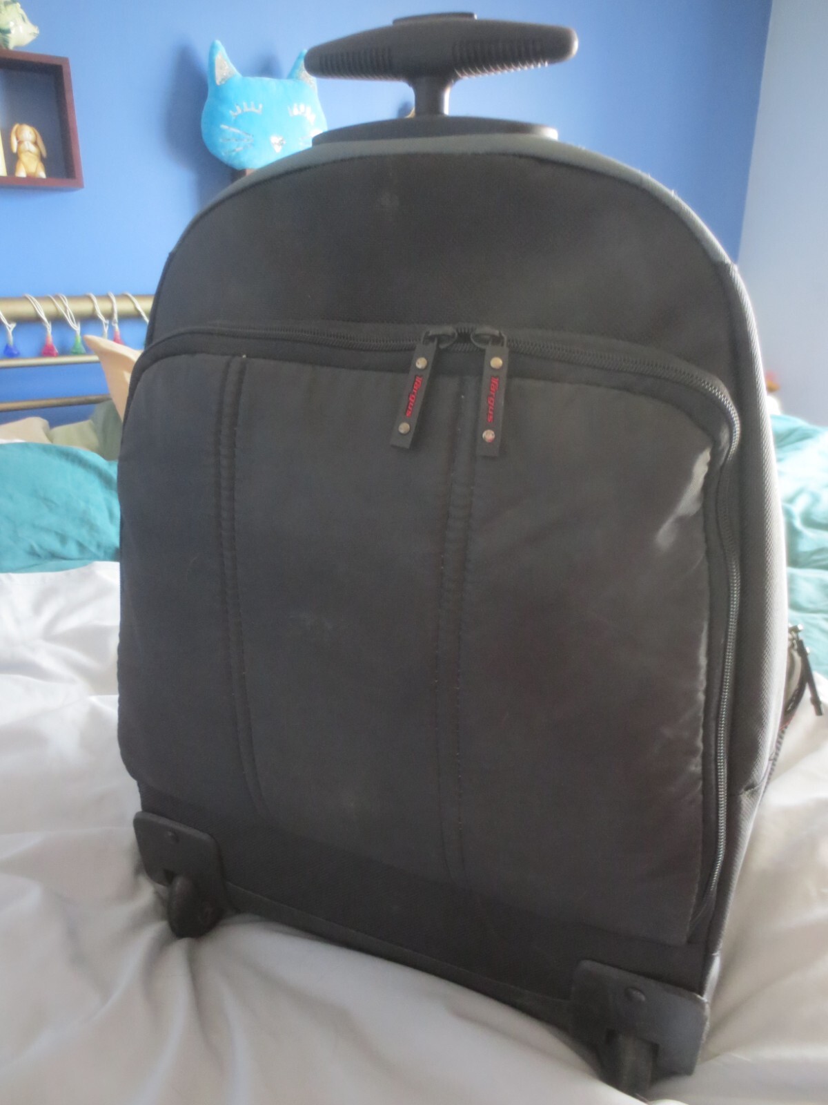 Targus Travel Pull Up Handle Wheeled Backpack Bag Model | eBay