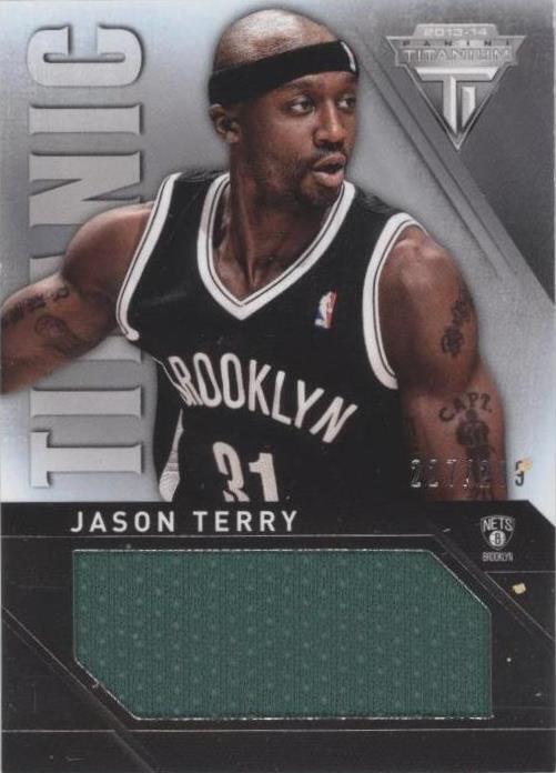 2013-14 Panini Titanium - Titanic Threads Jumbo Jason Terry #70 /299 ...