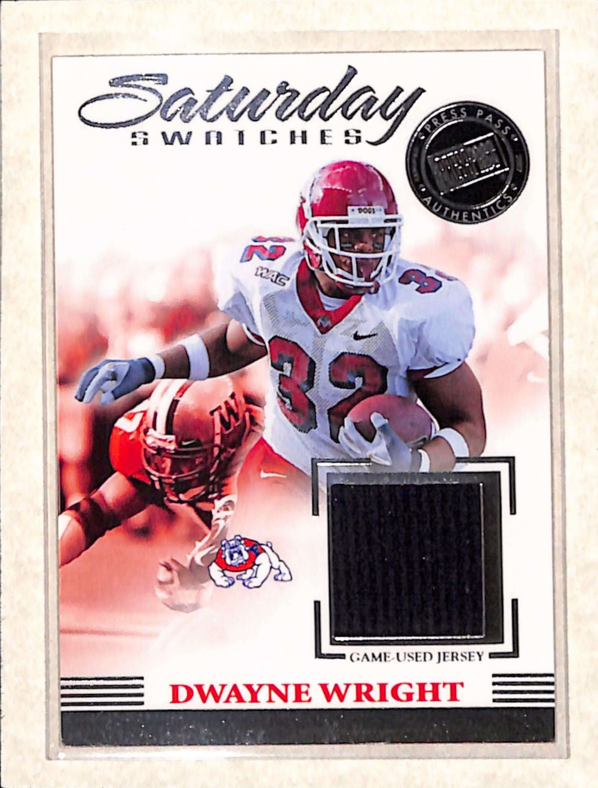 2007 Press Pass Legends #SS-DW2 Dwayne Wright Jersey Relic EX | eBay