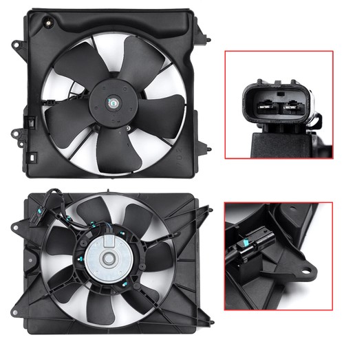 2pcs AC Condenser Radiator Cooling Fan Assembl For 2016-2022 Honda HR-V ...