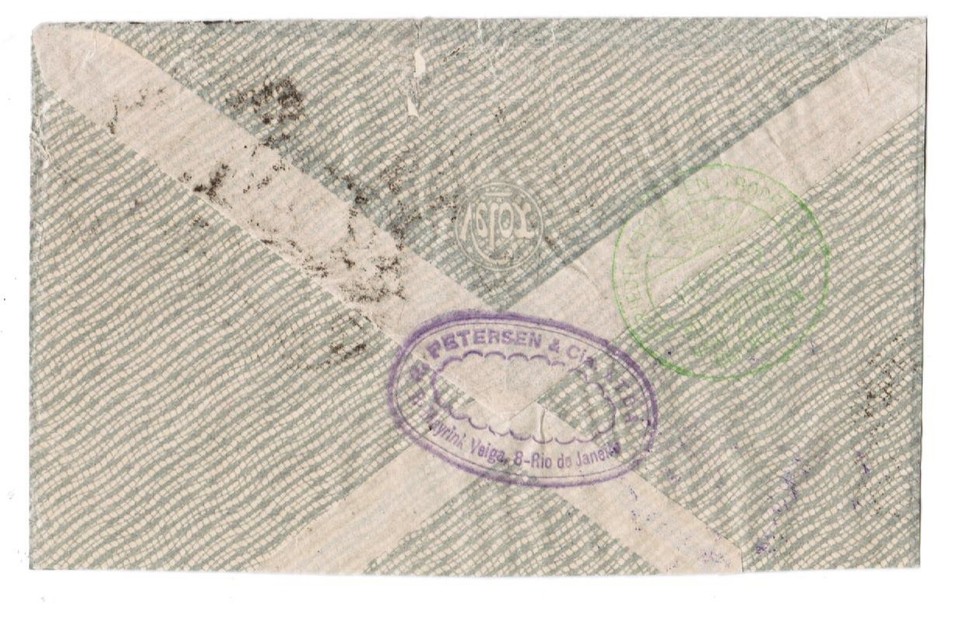 BRASILIEN ZPM 15+15 ZEPPELINPOST: 224 A GRAF ZEPPELIN RIO 10.8.33 n ...