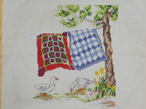 The Creative Circle #1689 Clothesline Quilts Cross Stitch 1988 ...