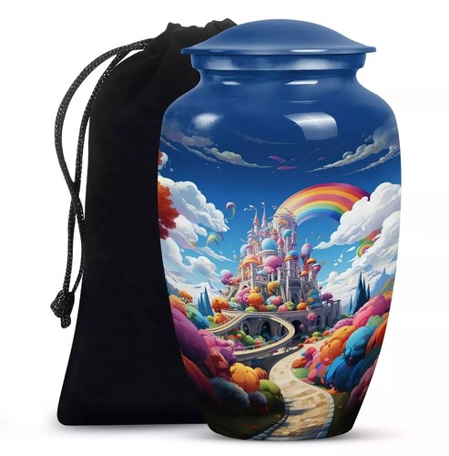 Rainbow Cremation Urn For Human Ashes, Urn Adult Large, 10 Inch | eBay
