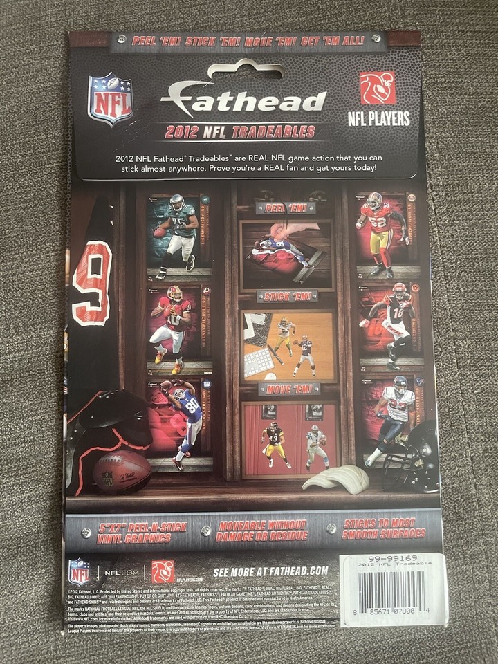 Fathead NFL Tradeables 2012 Peel & Stick Vinyl Decal Stickers - NIOB | eBay