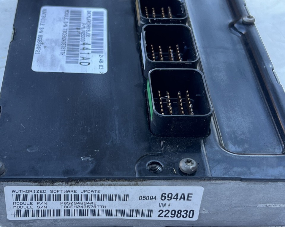 CHRYSLER 2006 PT CRUISER 2.4L TURBO 05094694AE ENGINE COMPUTER ECU ECM ...