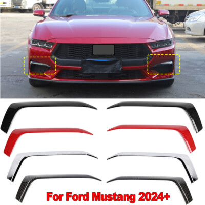 2pcs Front Bumper Side Grille Cover Trim Right + Left For Ford Mustang ...