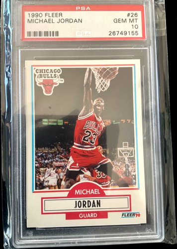 1990 Fleer NBA Basketball MICHAEL JORDAN #26 PSA 10 Gem Mint #26749155 ...