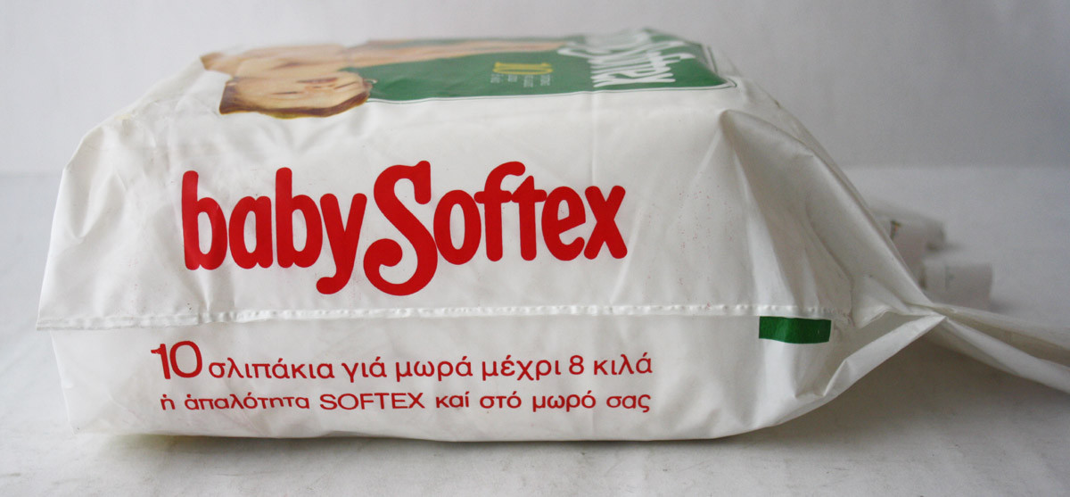 VINTAGE 80'S BABY SOFTEX 10X DIAMOND PLASTIC DIAPERS 8kg/18lbs GREECE NEW ! | eBay