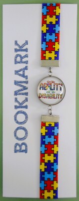 Autism themed #03 Handcrafted Elastic Bookmark | eBay Australia