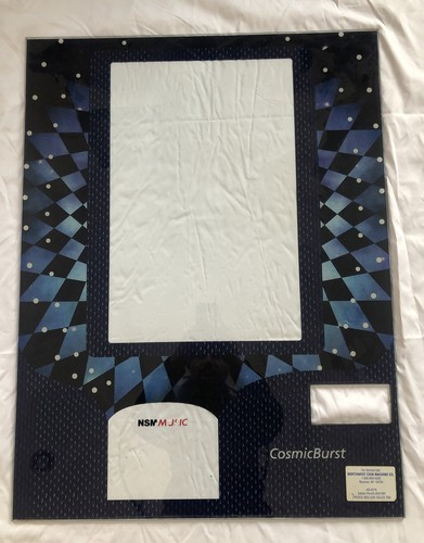 COSMIC BURST NSM WALL-MOUNT JUKEBOX; FRONT DOOR GLASS FRAME (AS SHOWN ...