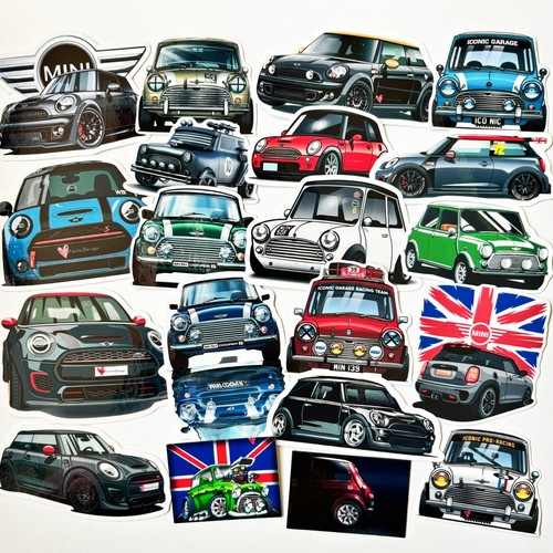 Classic Icon Mini Cooper Rover Austin mini, classic mini vinyl stickers ...