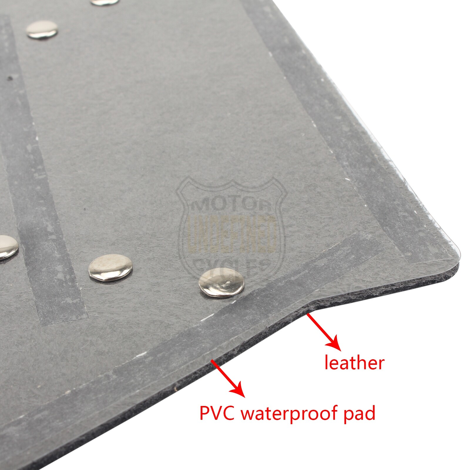 1X Black PU Leather Fender Mud Flap Mudguard Cover For Harley Indian ...