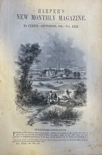 1861 England Stratford Upon Avon William Shakespeare Henley Street Anne ...