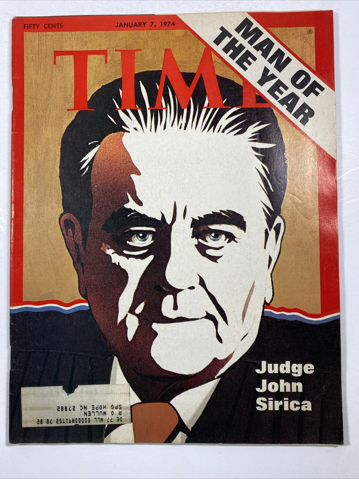 Time Magazine January 7, 1974 Judge John Sirica Man of the Year -full ...