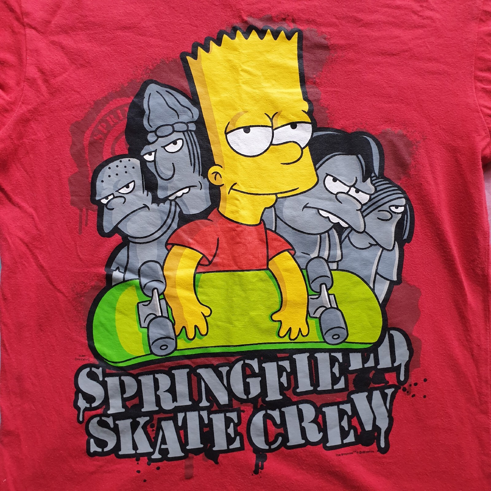 The Simpsons: Springfield Skate Crew T-shirt (Size 12-13 Kids, 2010) | eBay