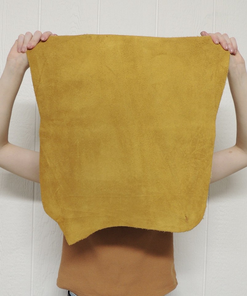 (6) Tan BUFFALO BISON Leather Hides for Moccasins Bags Buckskin ...