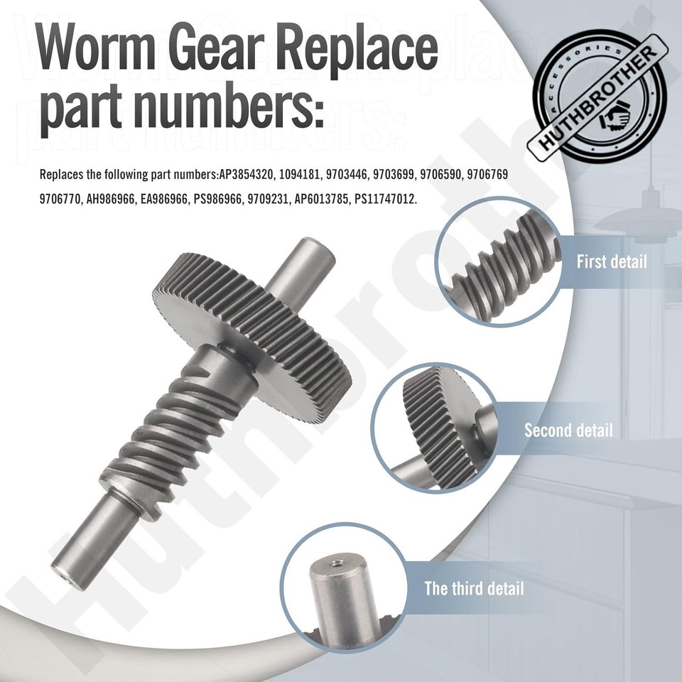 Worm Gear & Bevel Gear Kit for KitchenAid 5QT/6QT - Complete Repair ...