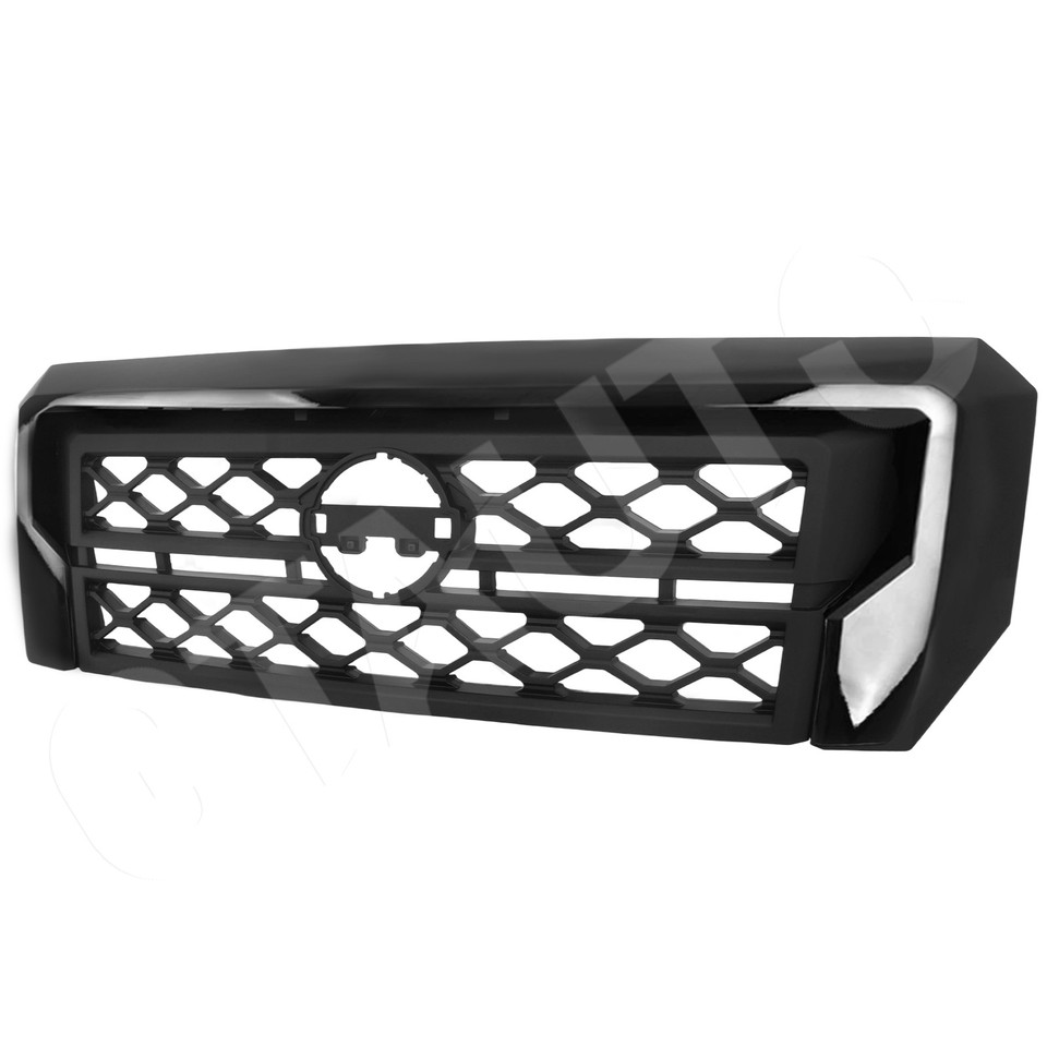 For 2022 2023 2024 Nissan Frontier Front Upper Grille Grill Black 62310 ...