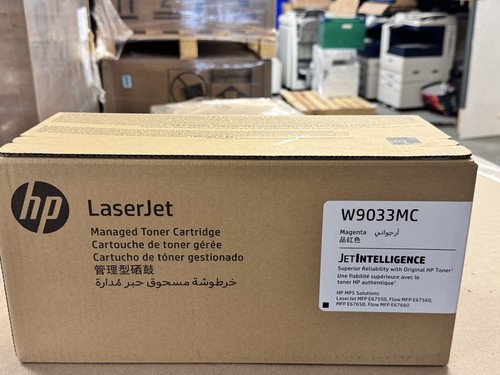 HP LASERJET MANAGED W9033MC MAGENTA TONER BRAND NEW SEALED GENUINE ...